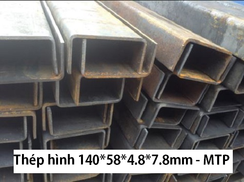 Chuyên cung cấp thép hình U 140*58*4.8*7.8mm chất lượng chính hãng