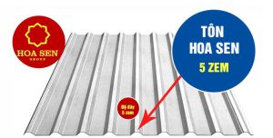 Giá Tôn Hoa Sen 5 Zem Mới Nhất Tại Nhà Máy Hôm Nay
